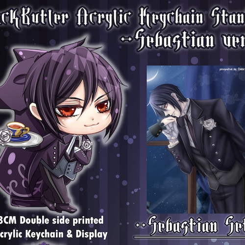 Black Butler Acrylic Charm | Etsy