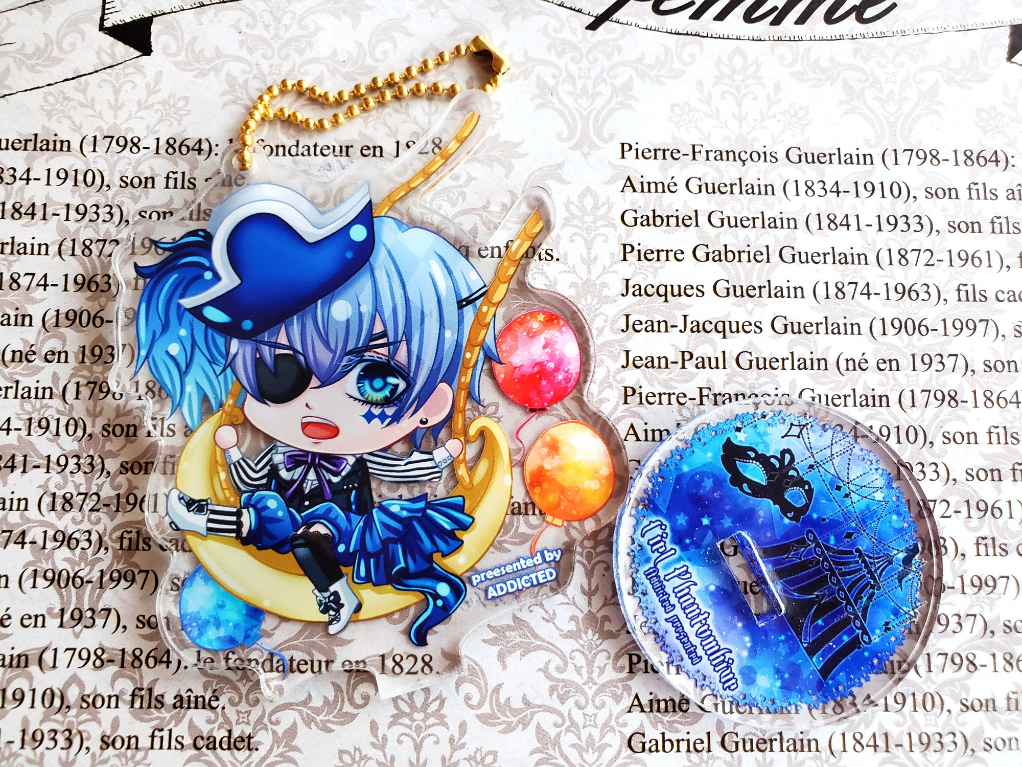 Kuroshitsuji Black Butler Anime Double Side Printed Acrylic Keychain ...