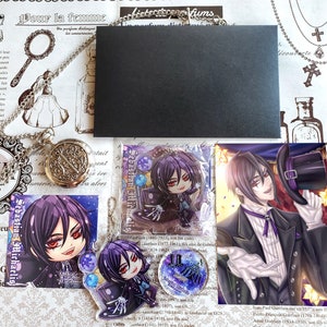 Kuroshitsuji Black Butler Anime Double Side Printed Acrylic Keychain ...