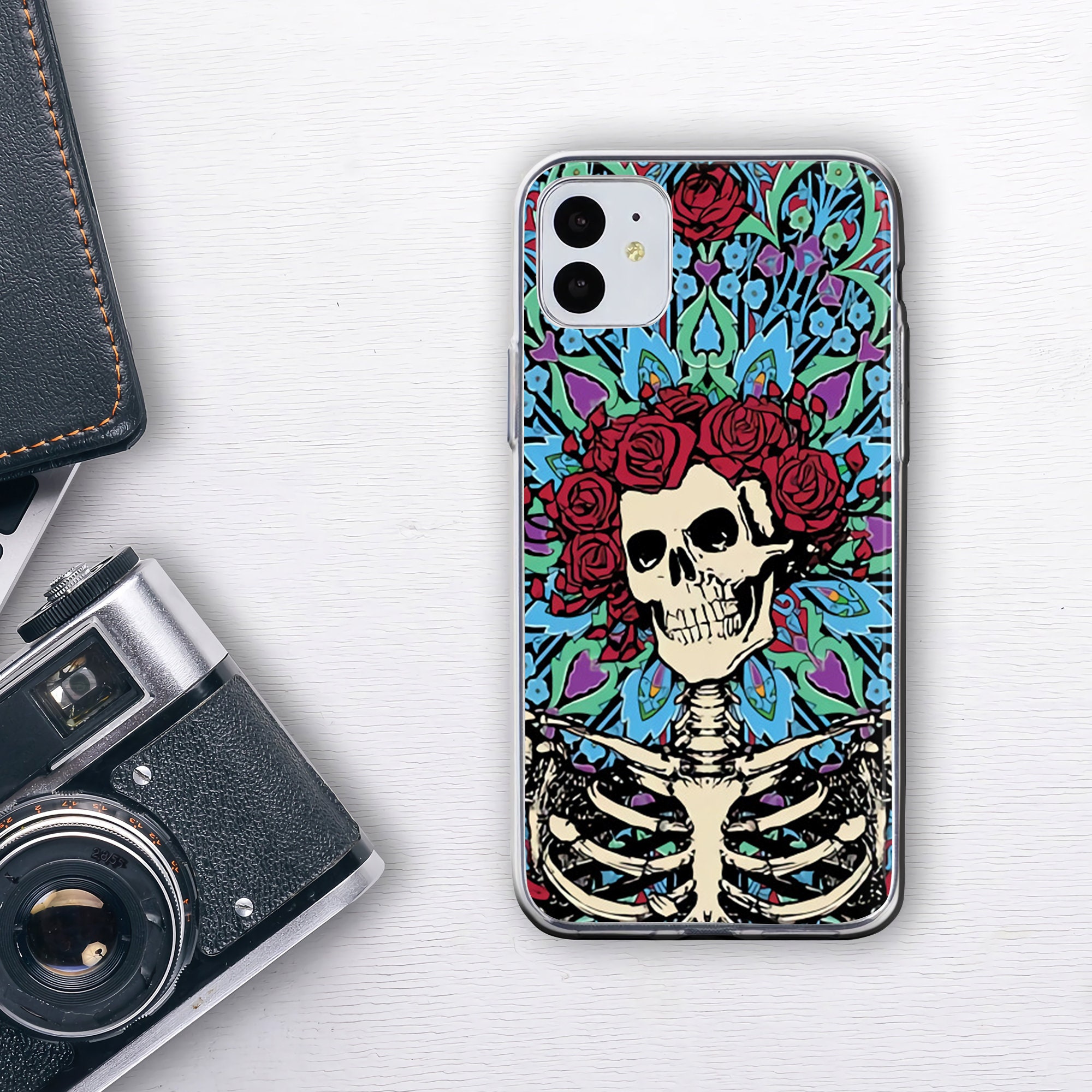 Skeleton Phone Case Grateful Dead Phone Case Grateful Dead | Etsy