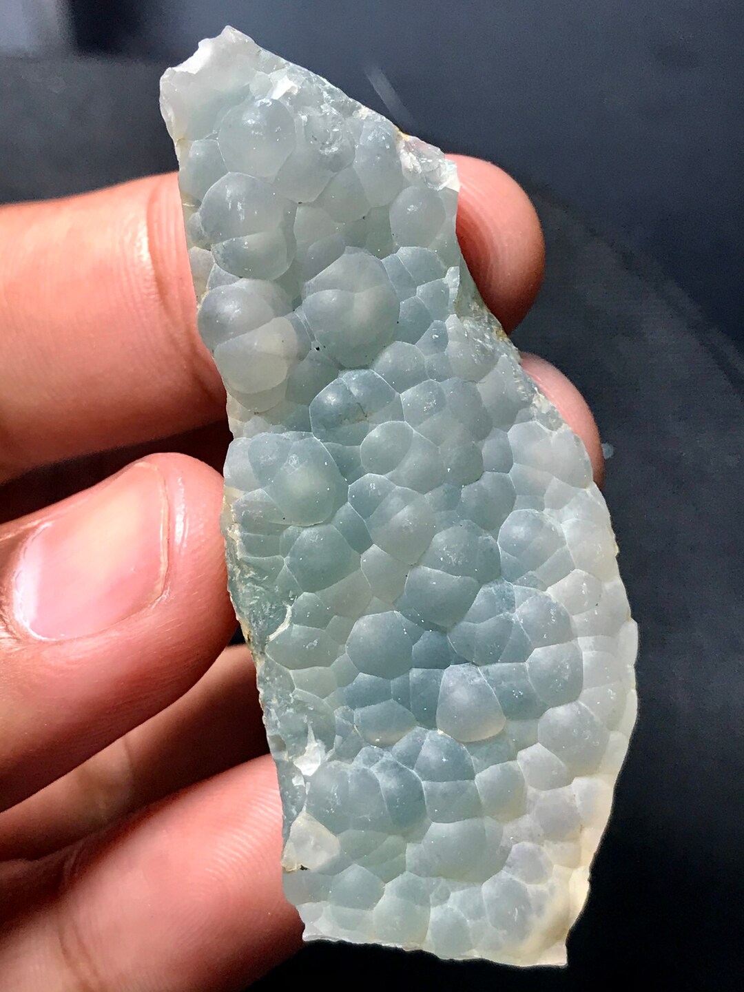 Botryoidal Blue Chalcedony (25x65x5mm) - Etsy