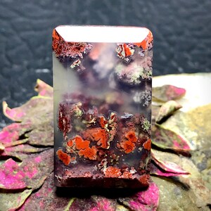 Beautiful Moss Agate Cabochon 24x19x4 Mm Handmade Jewelry - Etsy