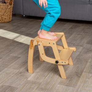 Convertible Step Stool & Chair 2in1, Toddler Step Stool, Kids Kitchen ...
