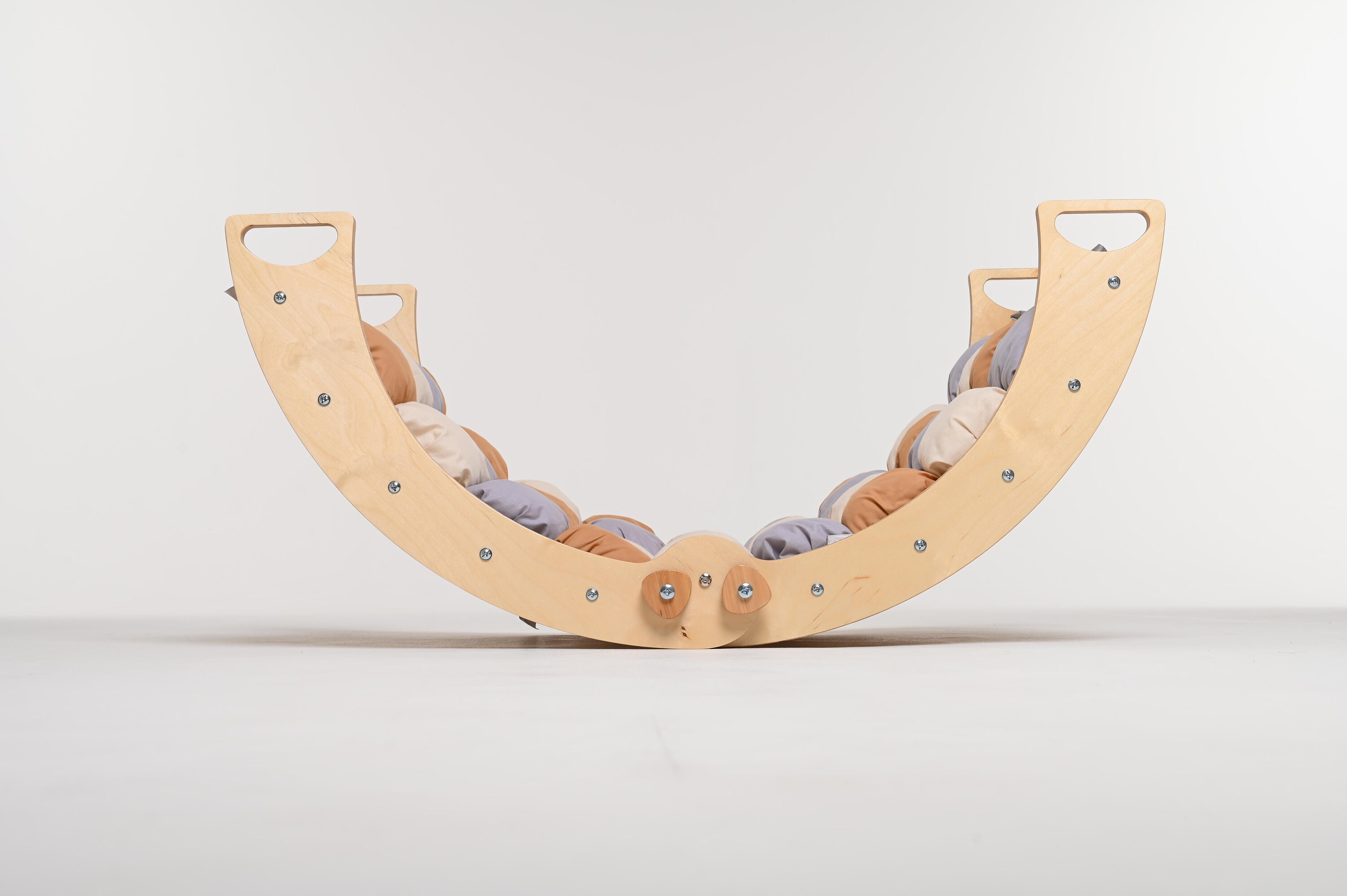 Foldable Climbing Arch Rocker & Pillow, Arch Rocker Cushion, Montessori ...