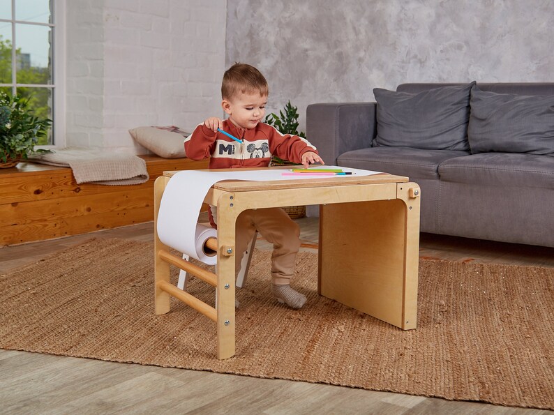 Toddler Table & Indoor Slide 4in1, Toddler Table and Chair Set ...