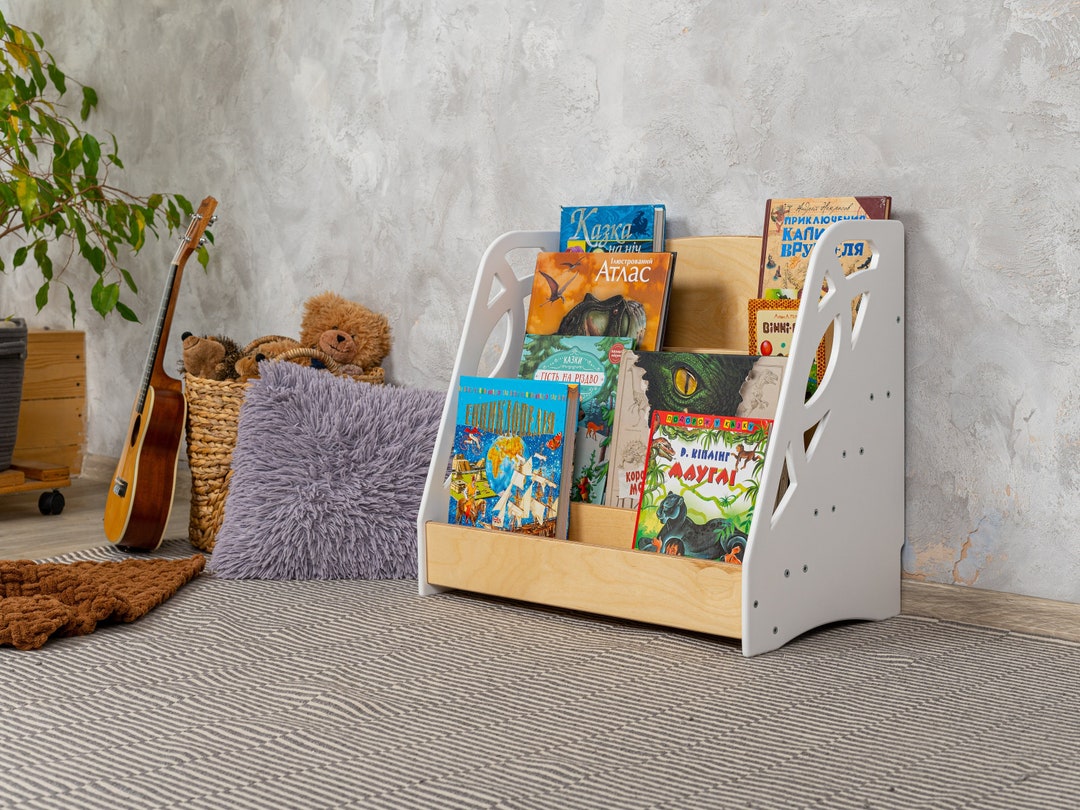 Montessori Bookshelf, Montessori Bookcase, Nursery Bookshelf ...