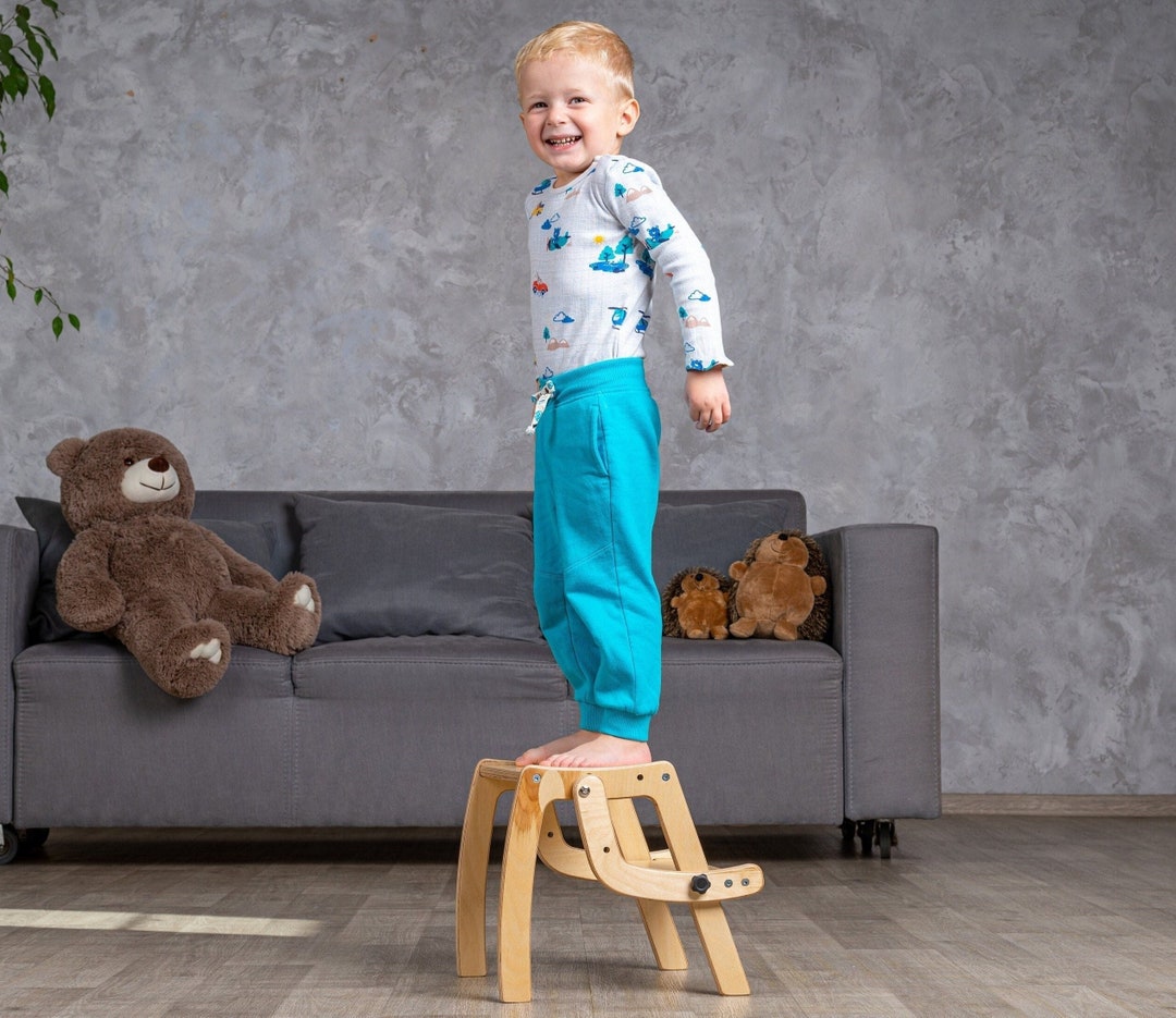 Convertible Step Stool & Chair 2in1, Kids Kitchen Stool, Toddler Step ...