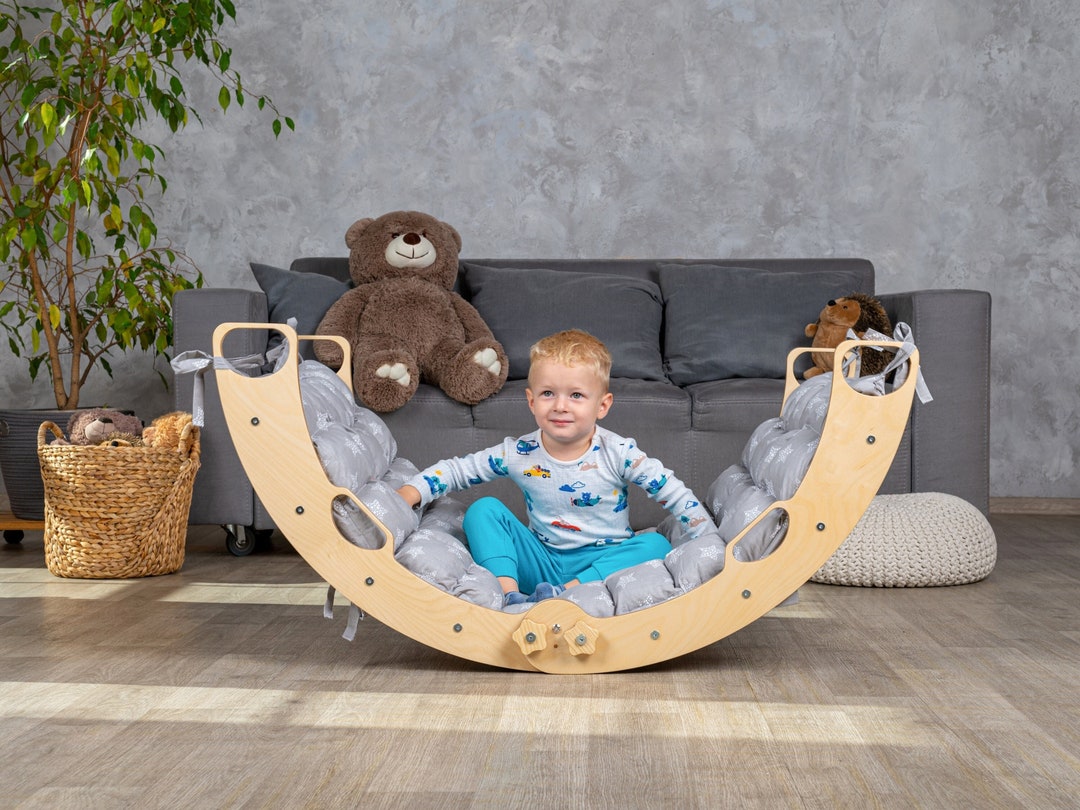 Large Climbing Arch With Pillow, Montessori Rocker, Baby Rocker ...