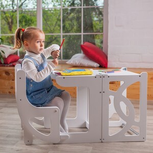 Learning Convertible Tower Table Chair WITH A BACK!, Montessori ...