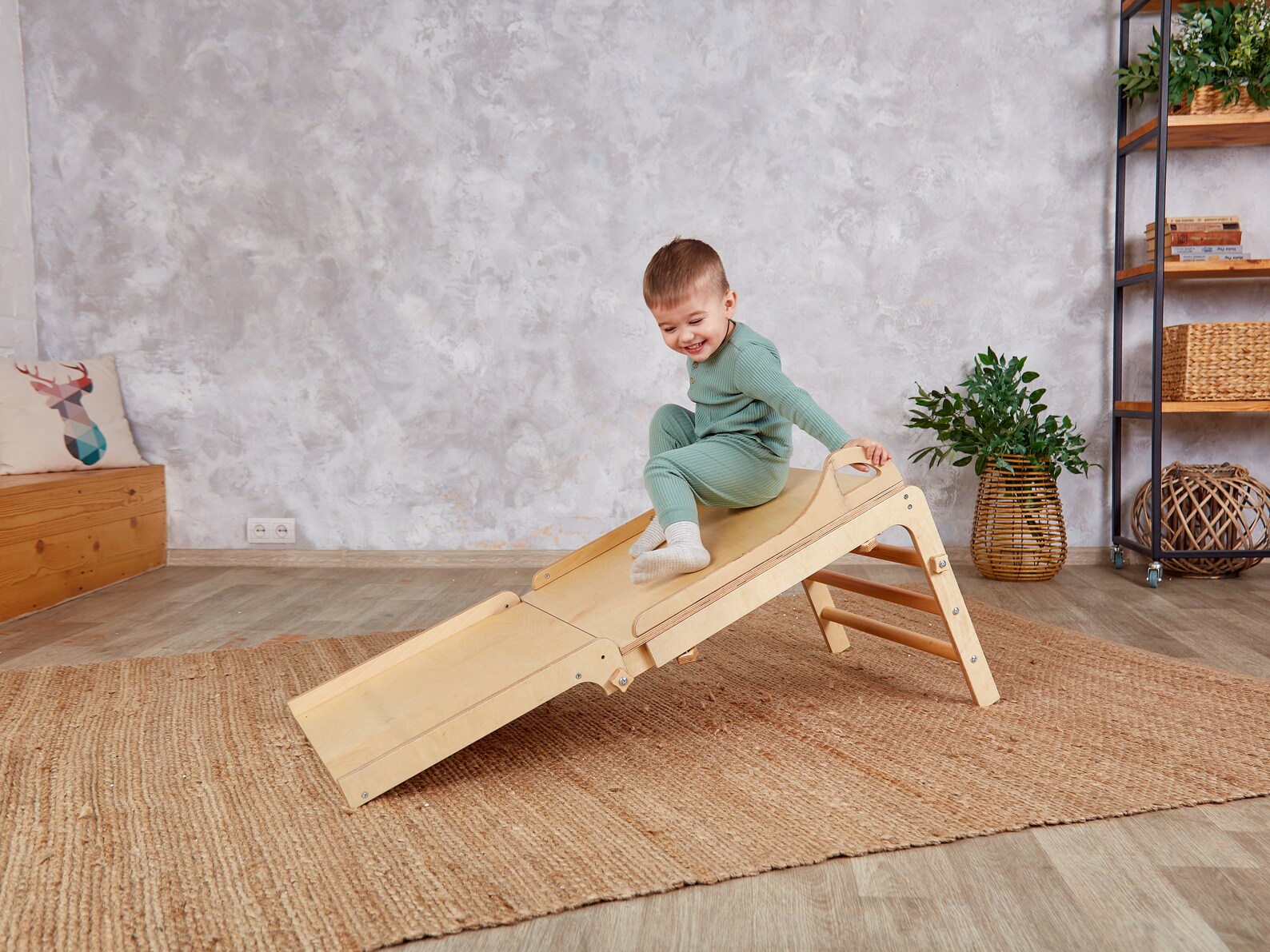 4-in-1 Toddler Table & Kids Slide , Toddler Table and Chair Set ...