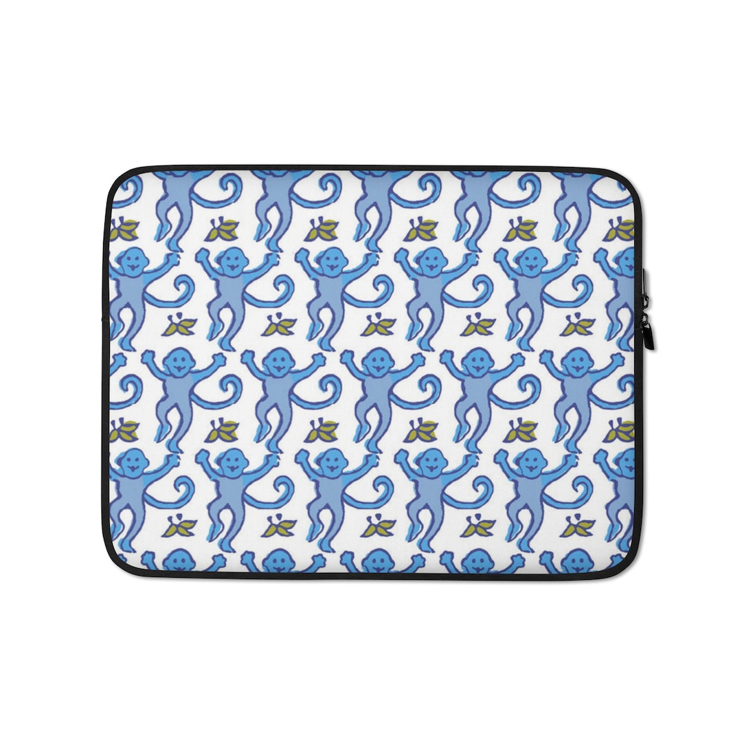 Blue Roller Rabbit Inspired Monkey Laptop Sleeve - Etsy