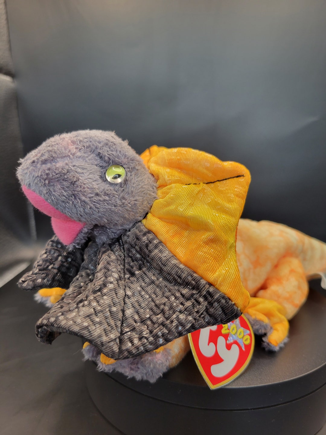 Authentic TY Beanie Baby - Slayer the Frilled Lizard Plush - Etsy
