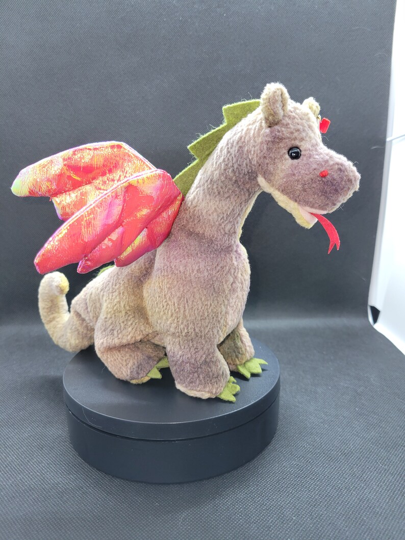 Authentic TY Beanie Baby Scorch the Dragon Fire Breather - Etsy