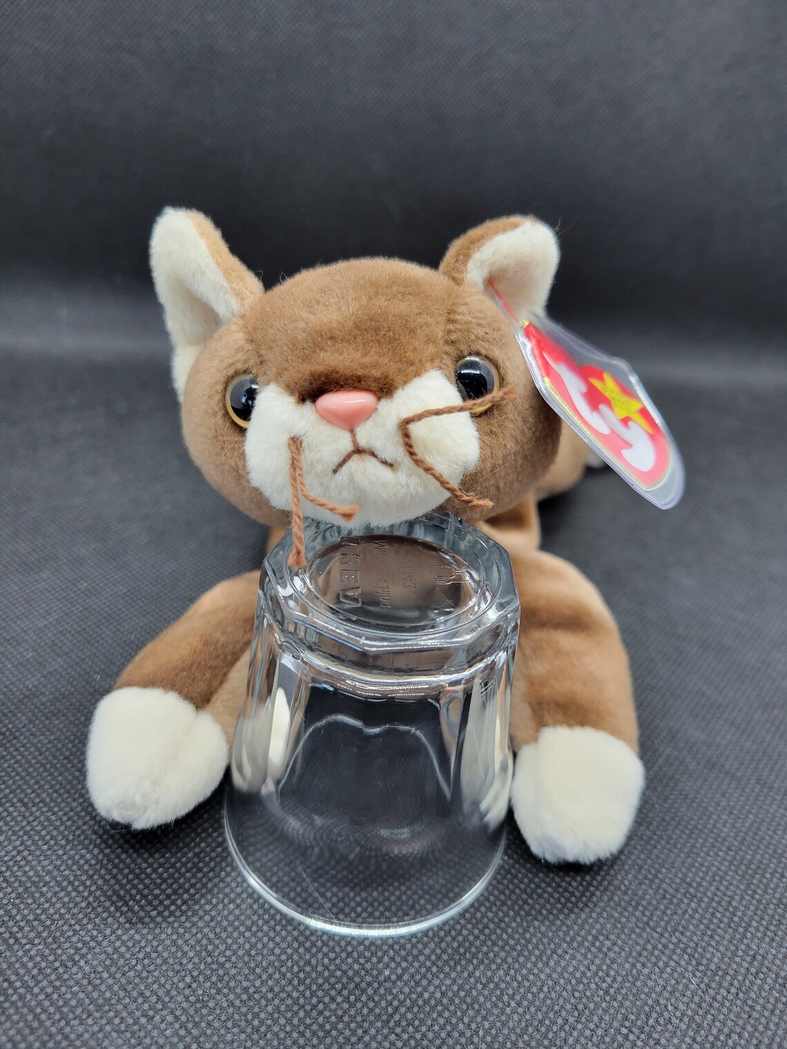 Authentic TY Beanie Baby Pounce Cat - Brown Tie-dyed Plush - Etsy