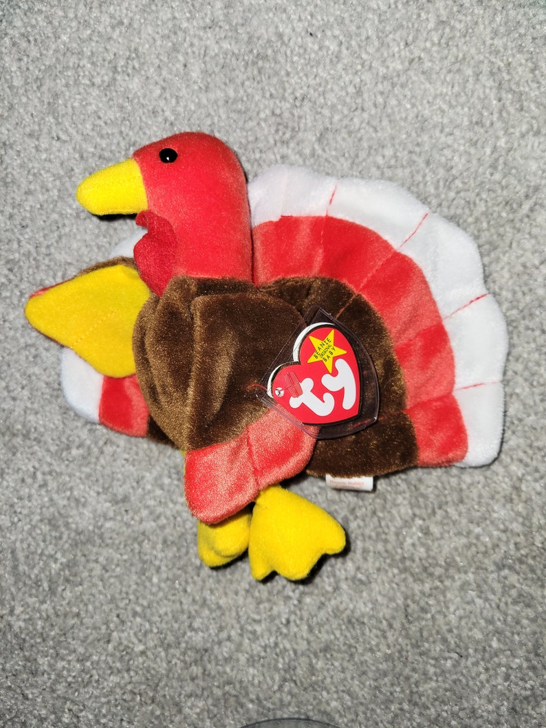 Authentic TY Beanie Baby - Gobbles the Turkey, Thanksgiving, Holiday ...