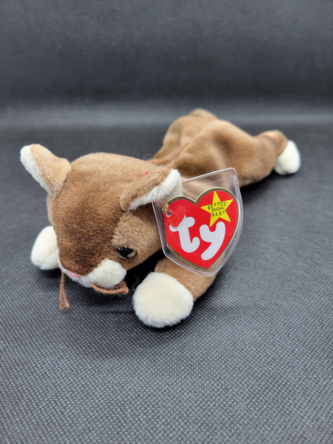 Authentic TY Beanie Baby Pounce Cat - Brown Tie-dyed Plush - Etsy