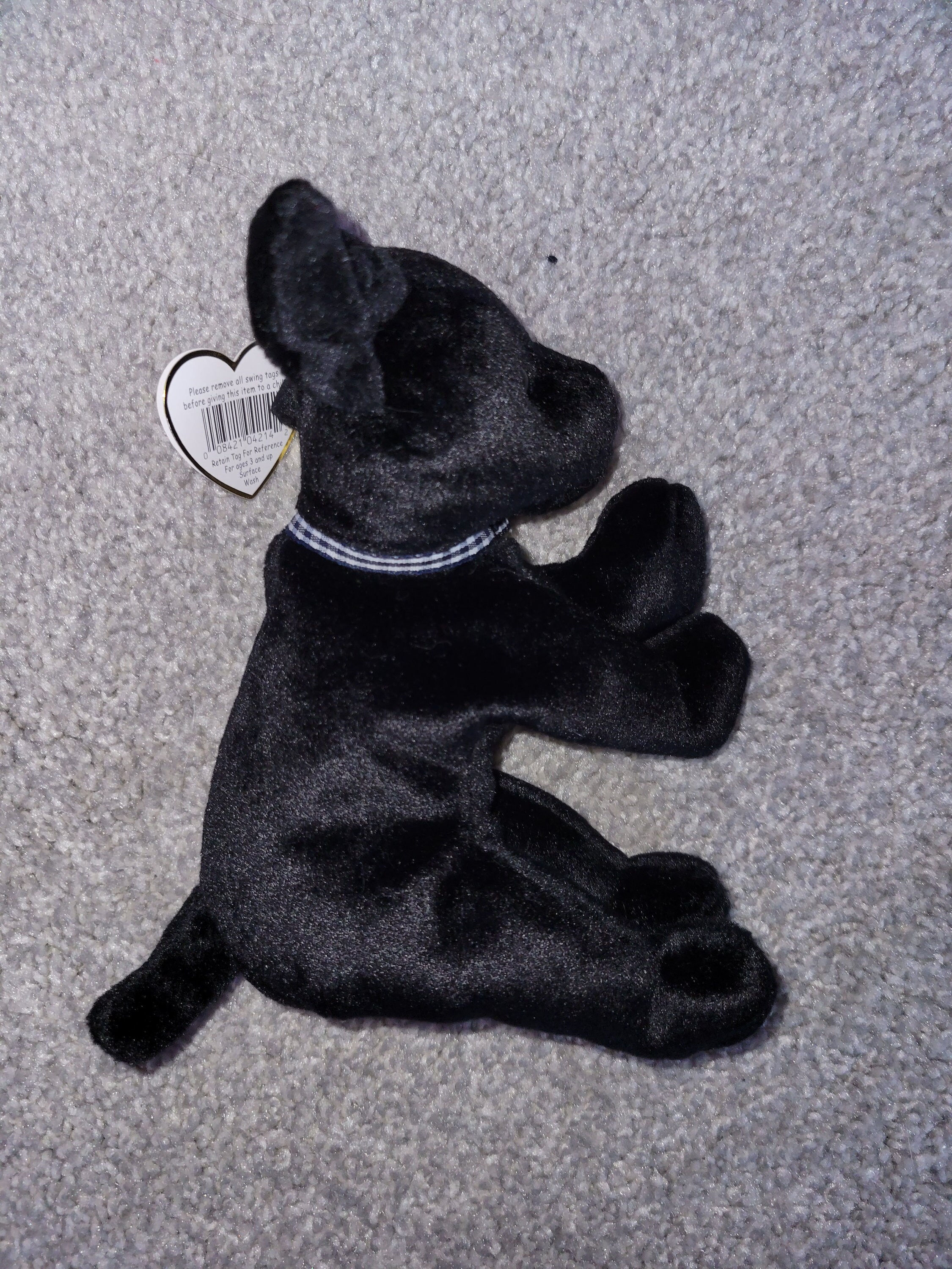 Authentic TY Beanie Baby Luke the Dog: Black Lab With Error - Etsy