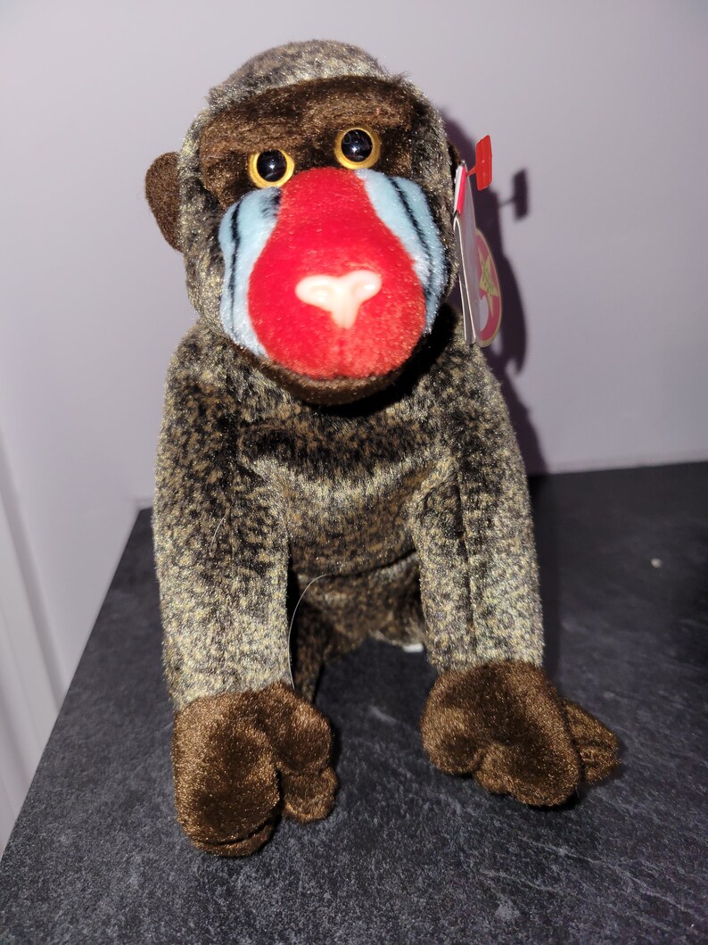 Authentic TY Beanie Baby Cheeks the Baboon Baboon Tarzan - Etsy