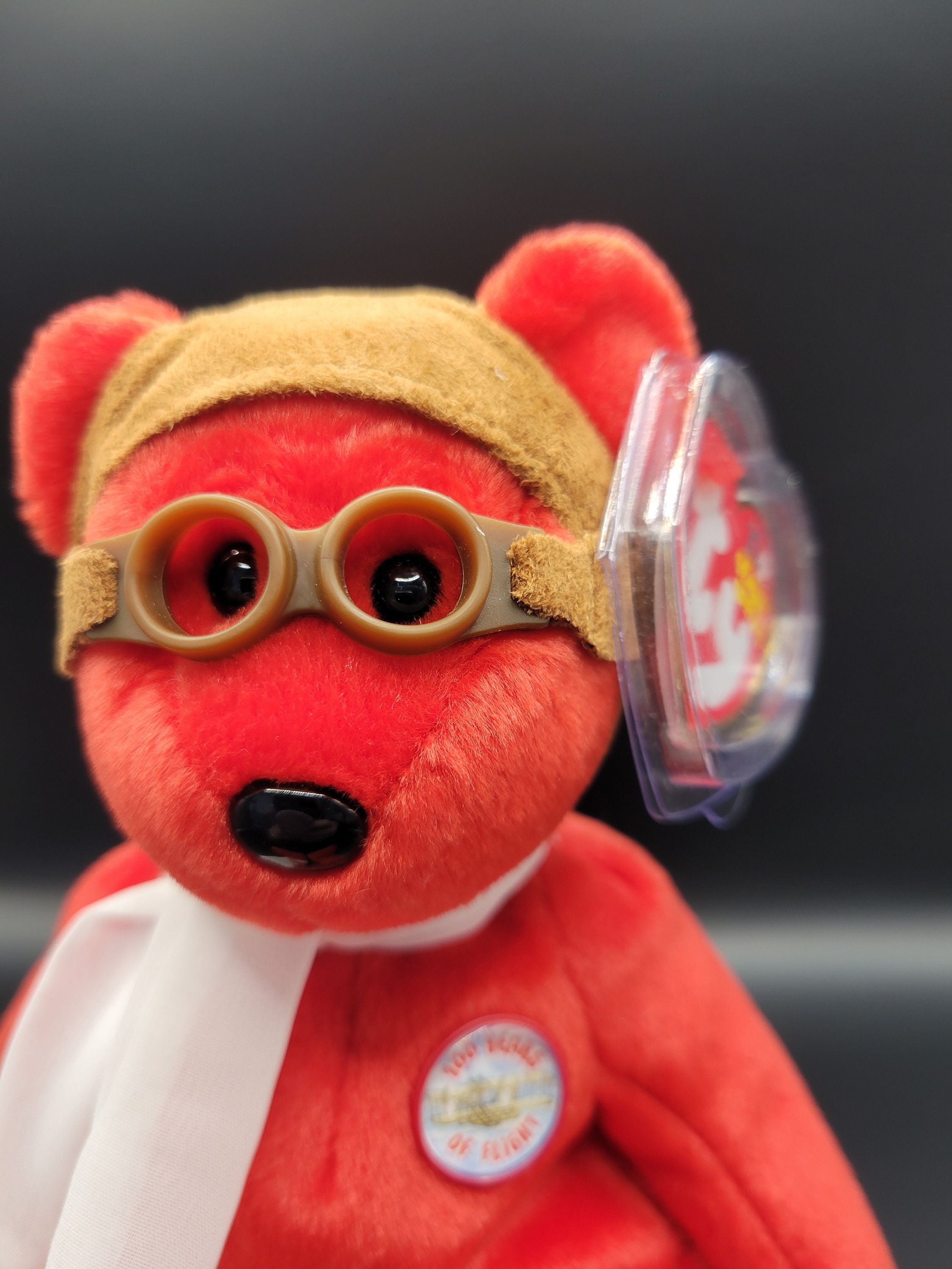Authentic TY Beanie Baby Bearon the Bear 100 Years of Flight Pilot Flying Air Plane Delta American Airlines Sun Country 737 Etsy UK
