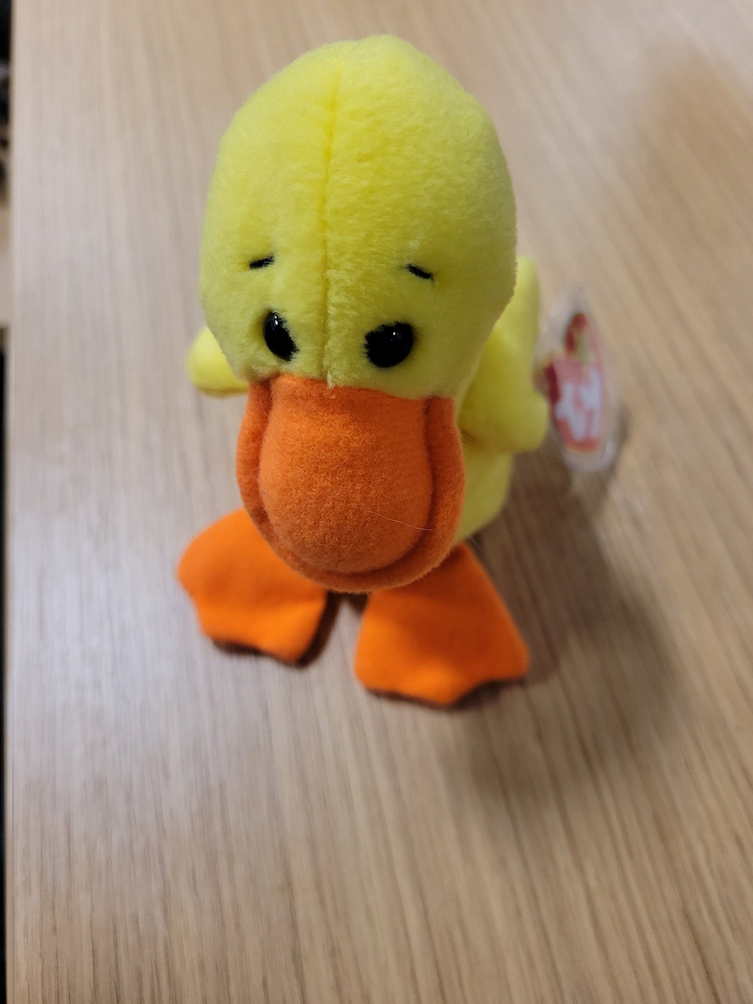 Authentic TY Beanie Baby Quackers the Duck Plush - Etsy