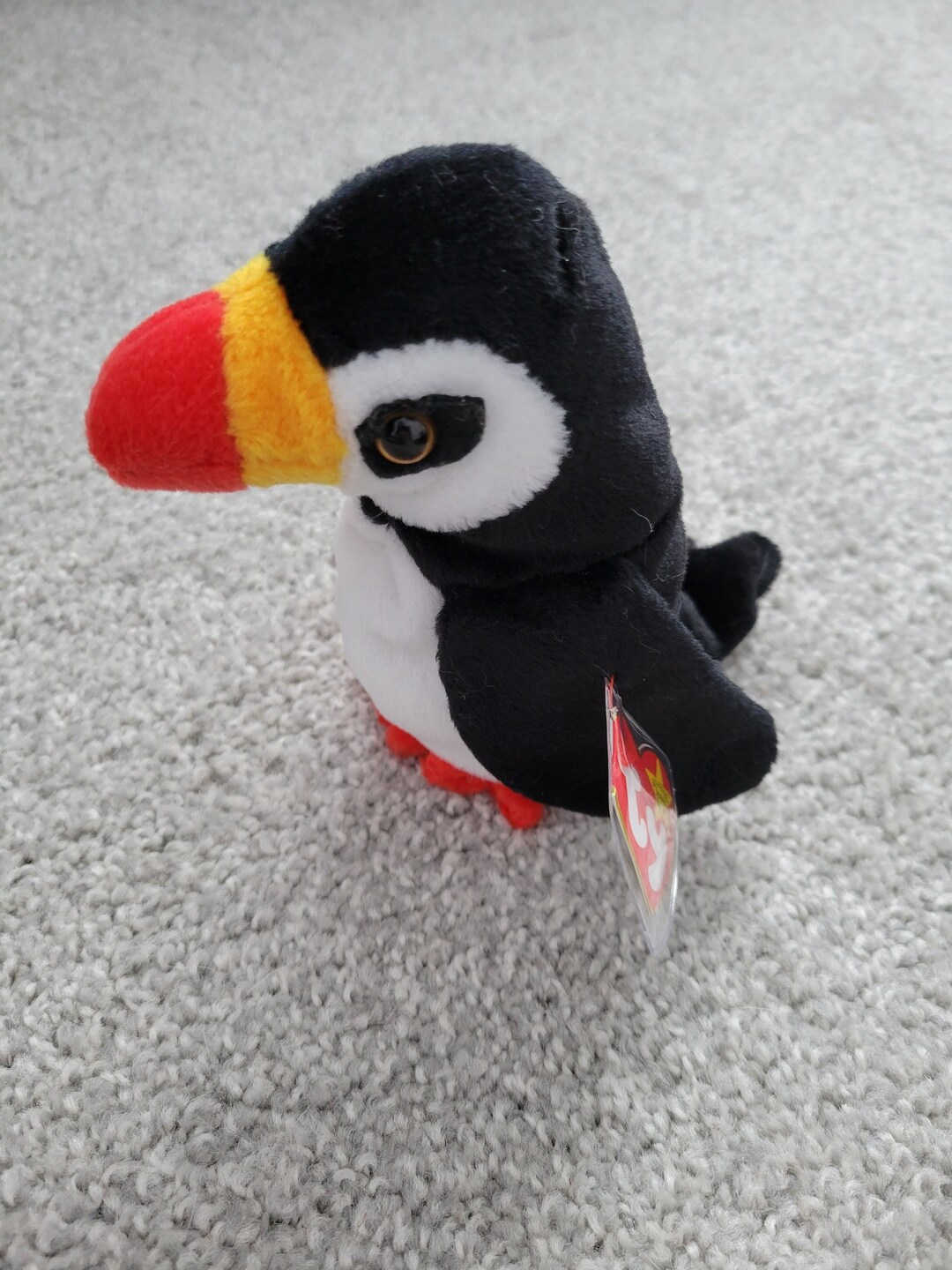 Authentic TY Beanie Baby Puffer the Puffin Plush Toy - Etsy