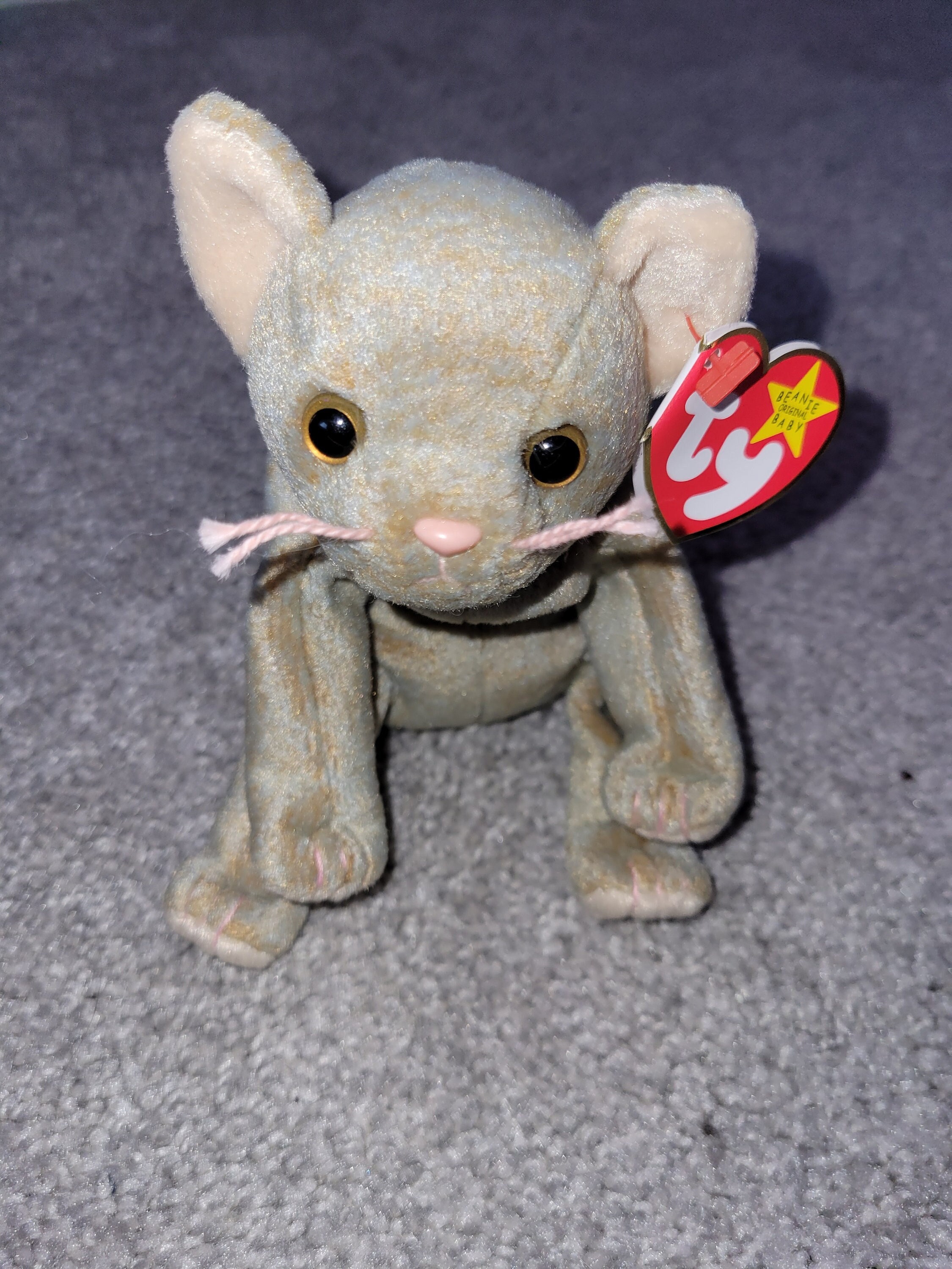 Authentic TY Beanie Baby Scat the Cat W/minor Error Cat - Etsy