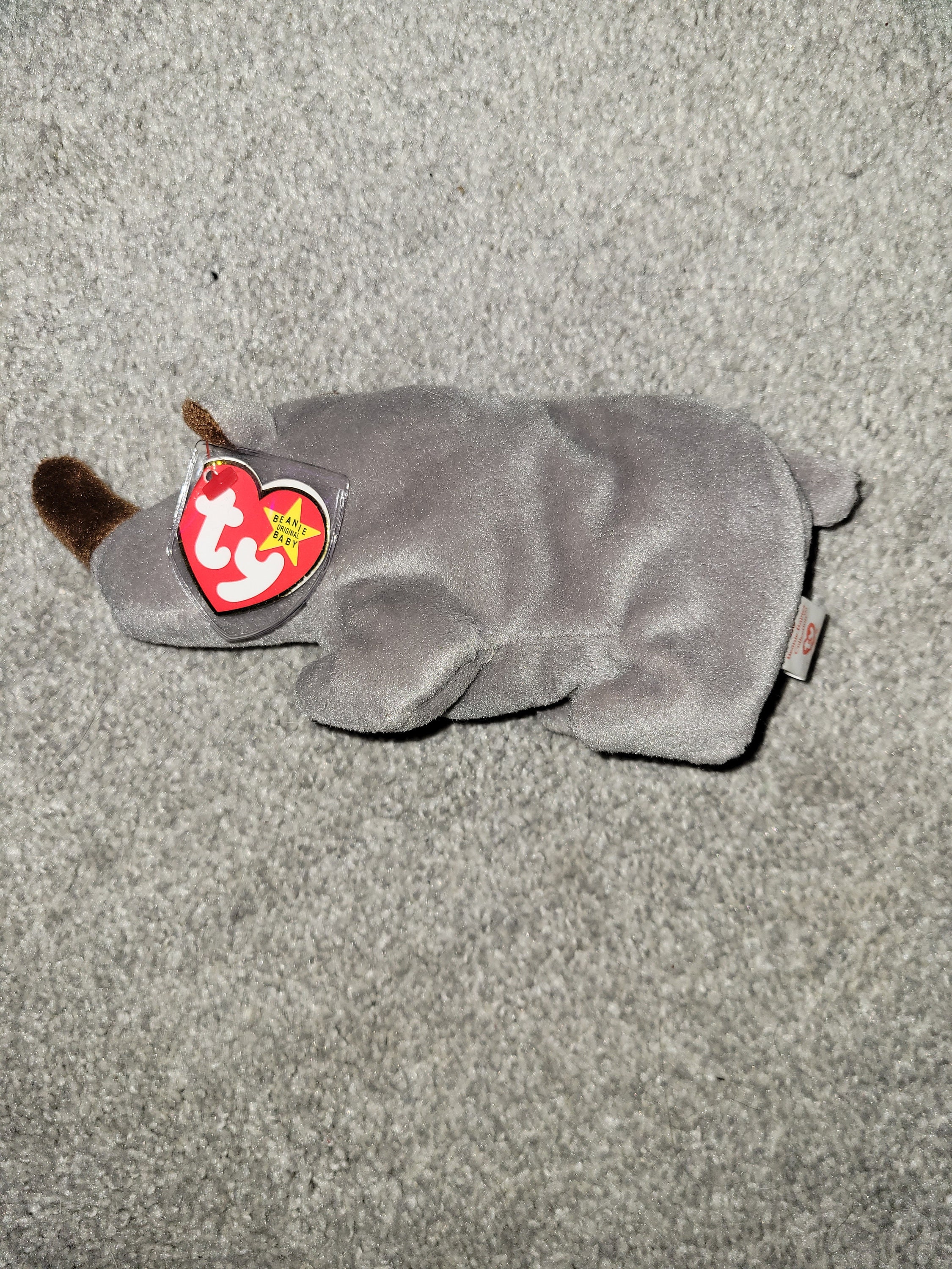 Authentic TY Beanie Baby - Spike the Rhinoceros - Retired Collectible ...