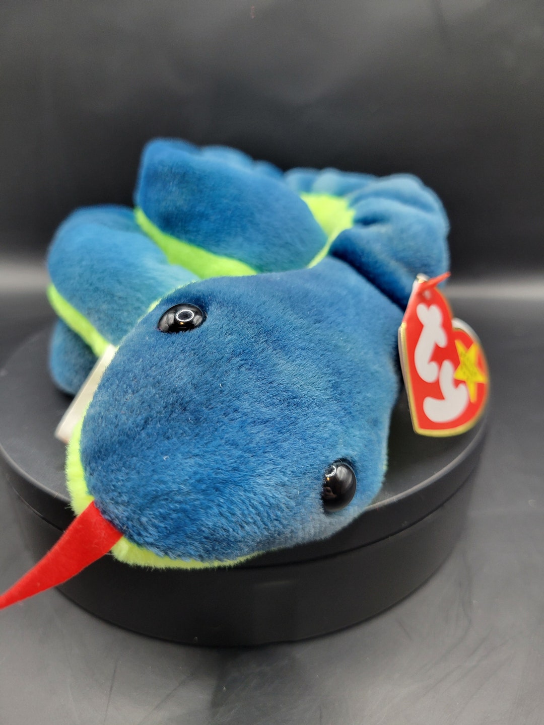 Authentic TY Beanie Baby - Hissy the Snake - Garden, Snake Lover, Pet ...