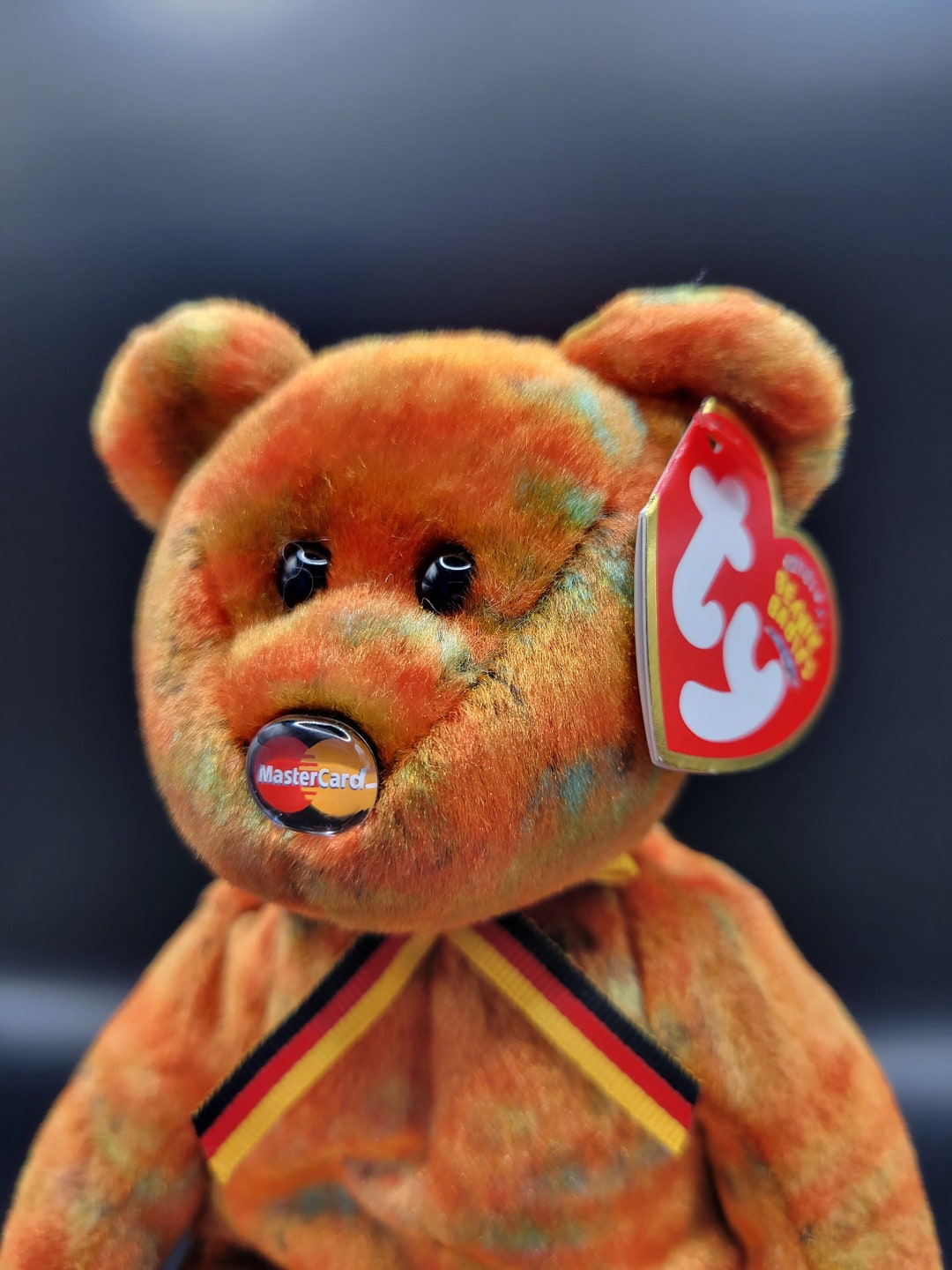 Authentic TY Beanie Baby - Mastercard Beanie IV - Collectible Bear - Etsy