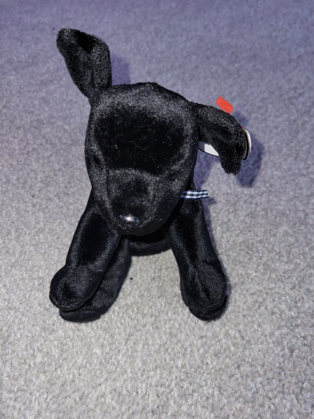 Authentic TY Beanie Baby Luke the Dog: Black Lab With Error - Etsy