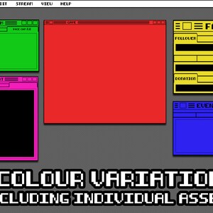 Retro Gamer Vintage PC Style Overlay Pack - Twitch, Youtube, Kick ...