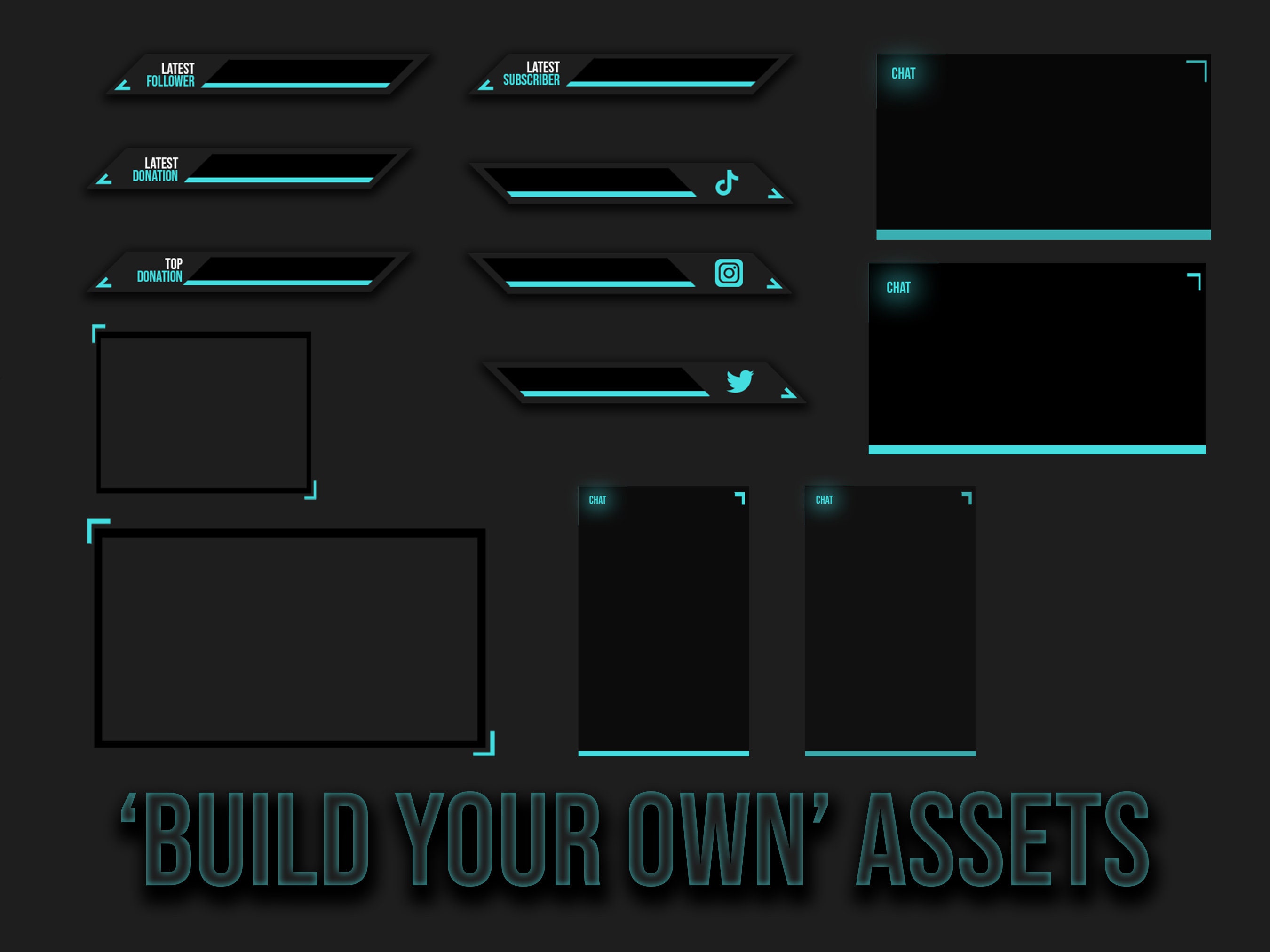 Blue Ice Stream Twitch Overlay Package Animated Scenes stinger - Etsy