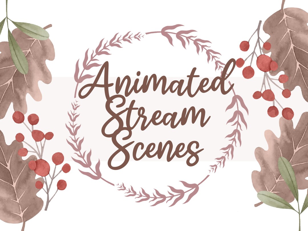 3 Woodland Animated Twitch Stream Scenes for OBS - Etsy