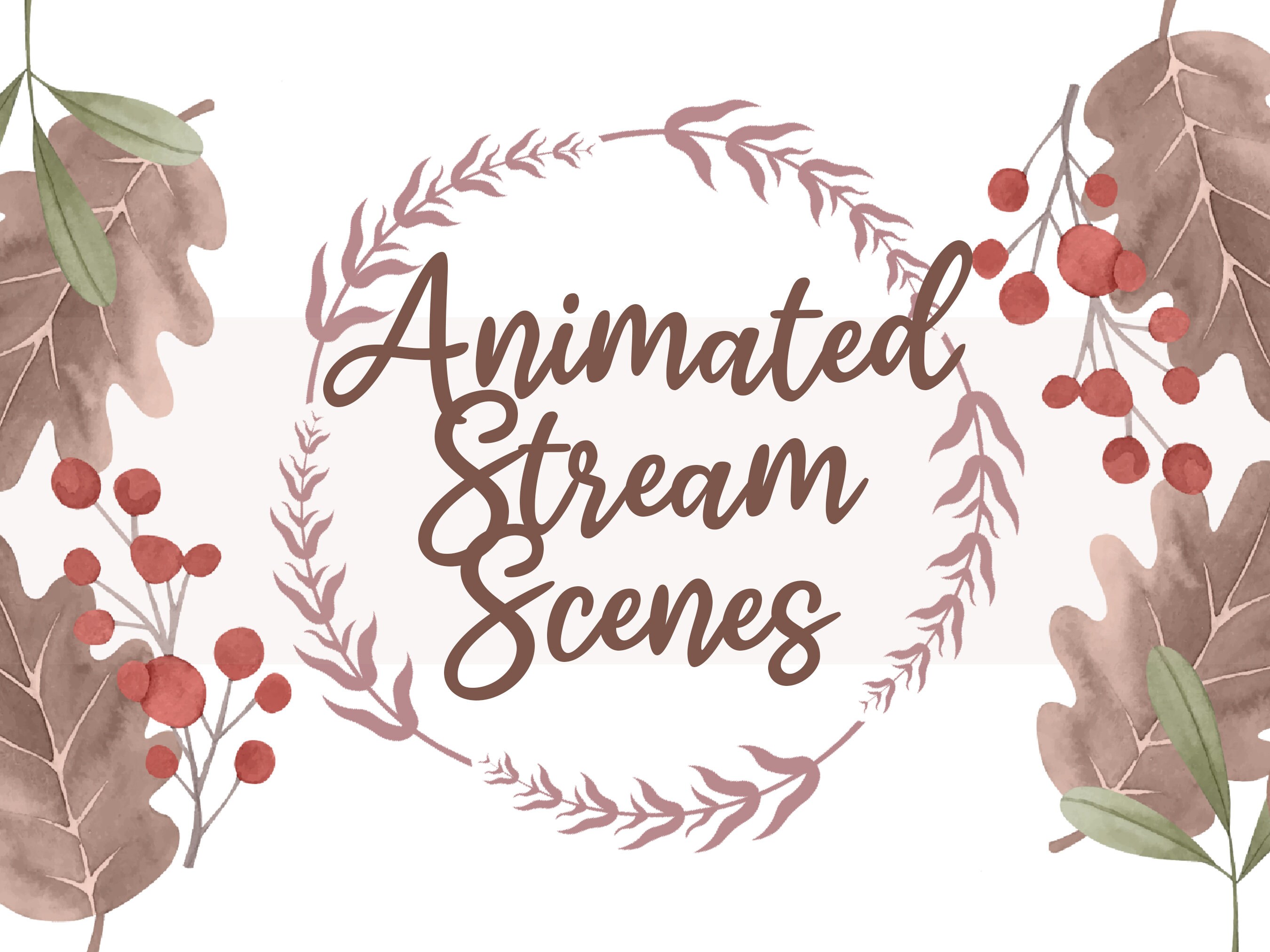 3 Woodland Animated Twitch Stream Scenes for OBS - Etsy