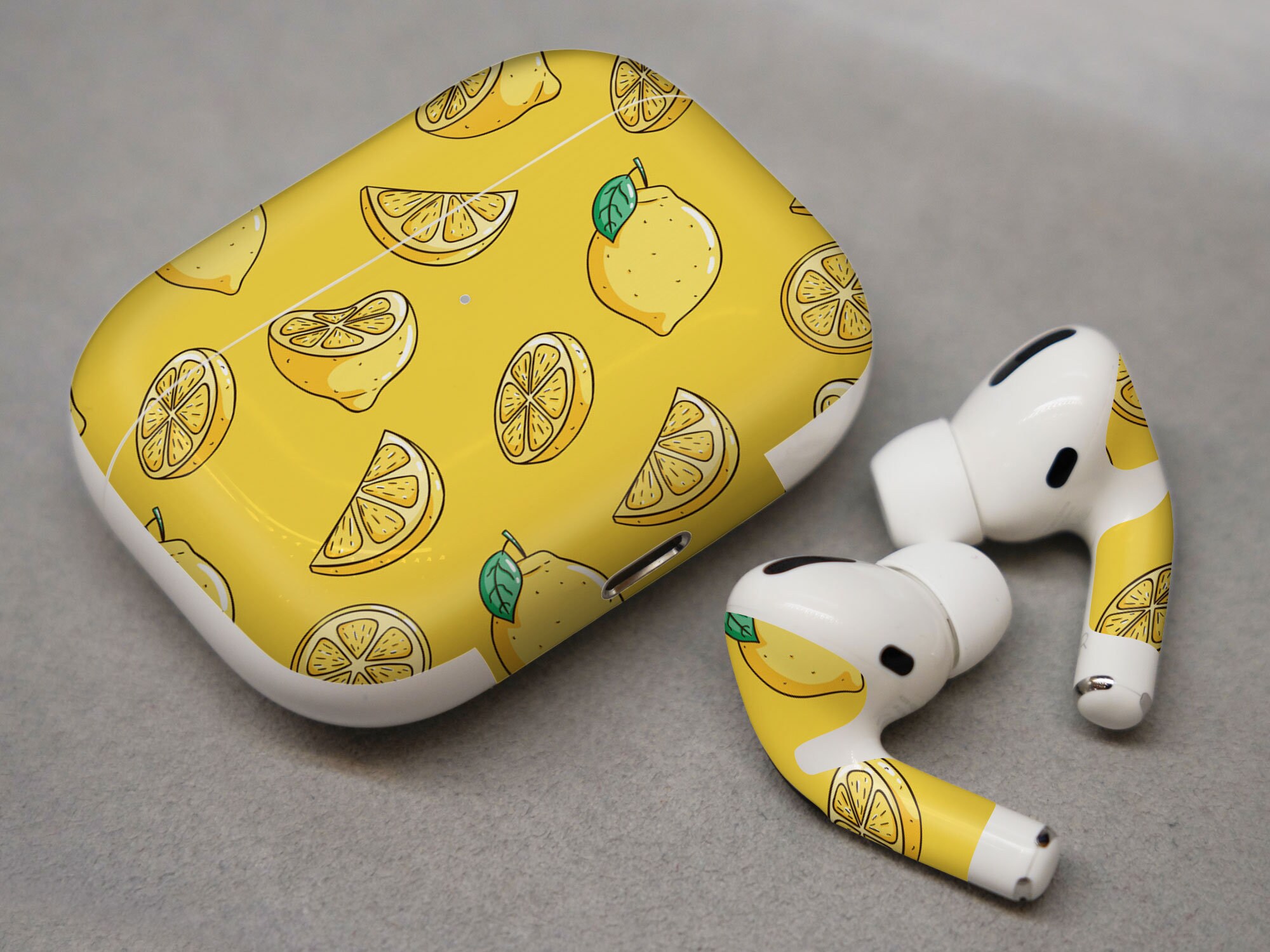 Cute Lemon Art Decal for Airpods Premium 3M Vinyl for - Etsy