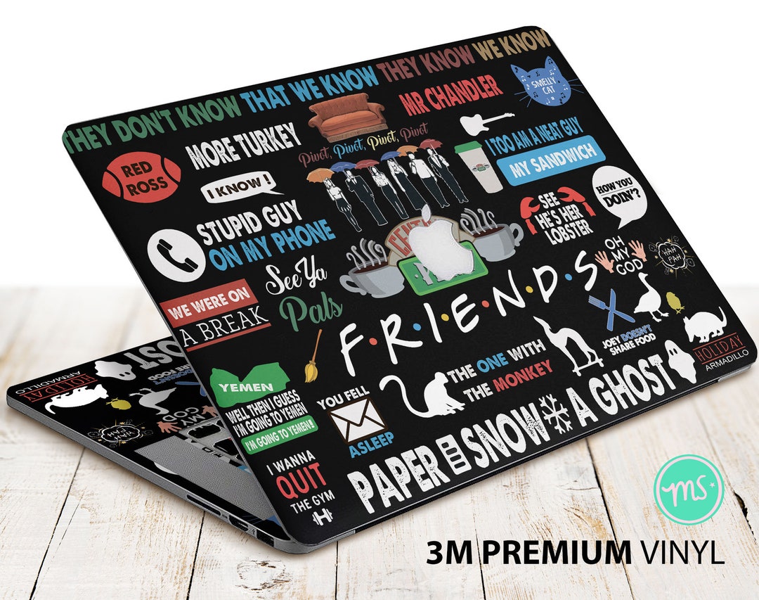 Friends Tv Show Premium 3M Vinyl Sticker for All MacBook Models and ...