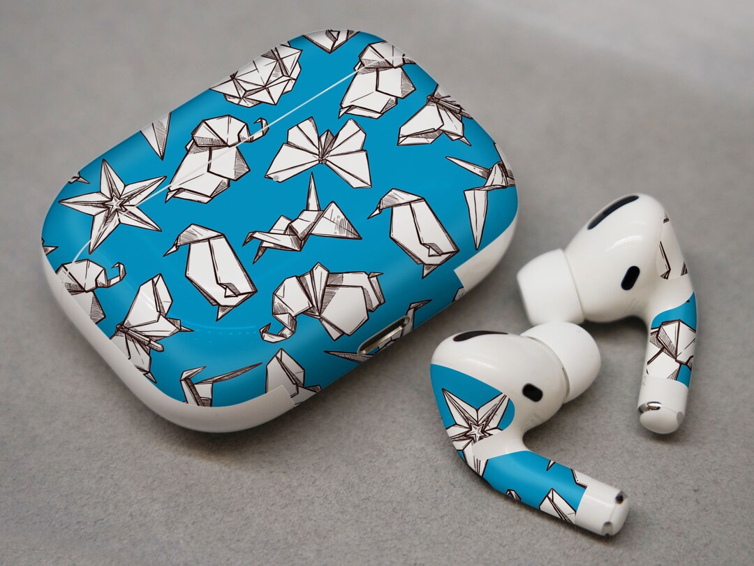 Origami Animals , Skin for Airpods Premium 3M Vinyl for Airpods All ...