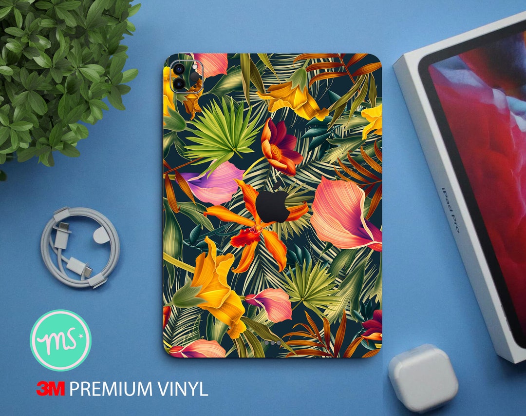Tropical Floral Pattern iPad Skin Premium 3M Skin for All Ipad, Amazon ...
