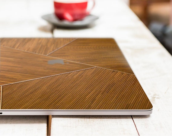 Electronics & Accessories Geometric pattern wood texture laptop skin ...