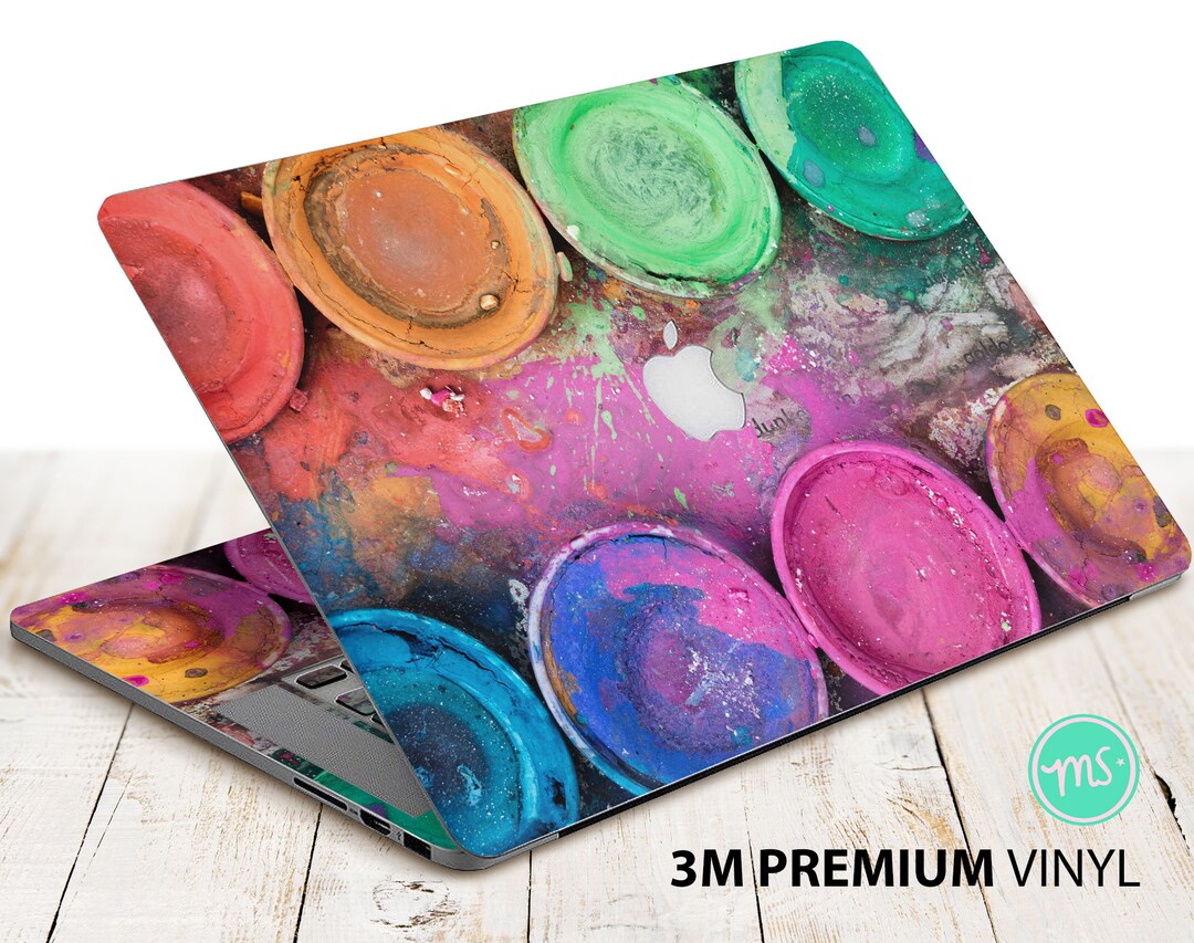 Colorful Paint Palette Laptop Skin Premium 3M Vinyl Sticker for All ...