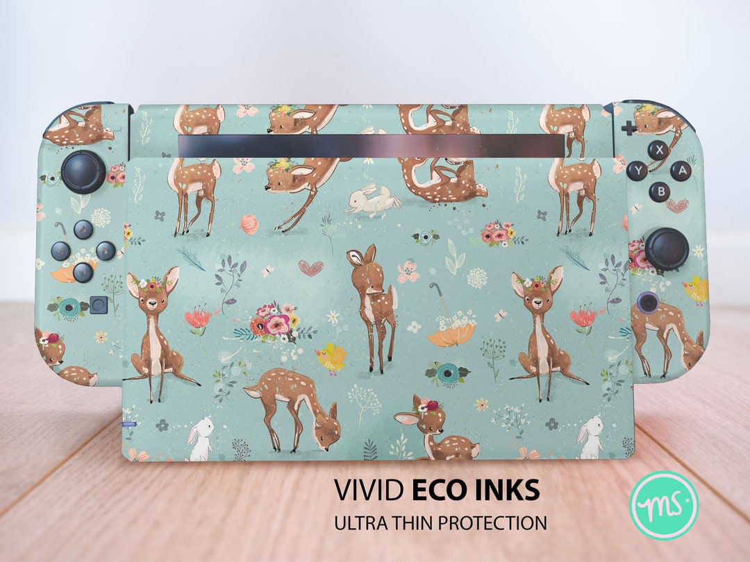 Baby Deer Pattern Nintendo Skin Premium 3M Vinyl Skin for Nintendo ...