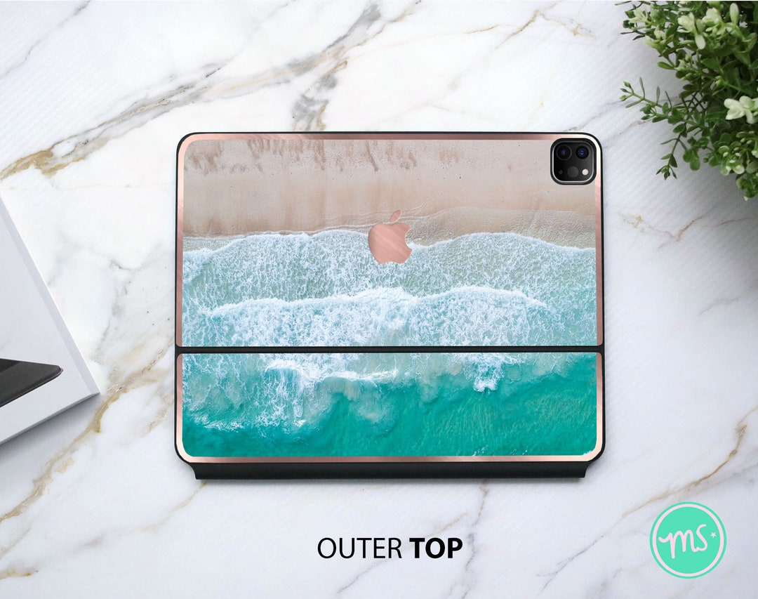 Ocean Waves and Beach iPad Magic Keyboard Case Premium Vinyl Skin With ...