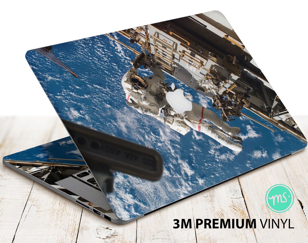 Astronaut Near Spaceship Laptop Skin Premium 3M Vinyl Sticker for All ...