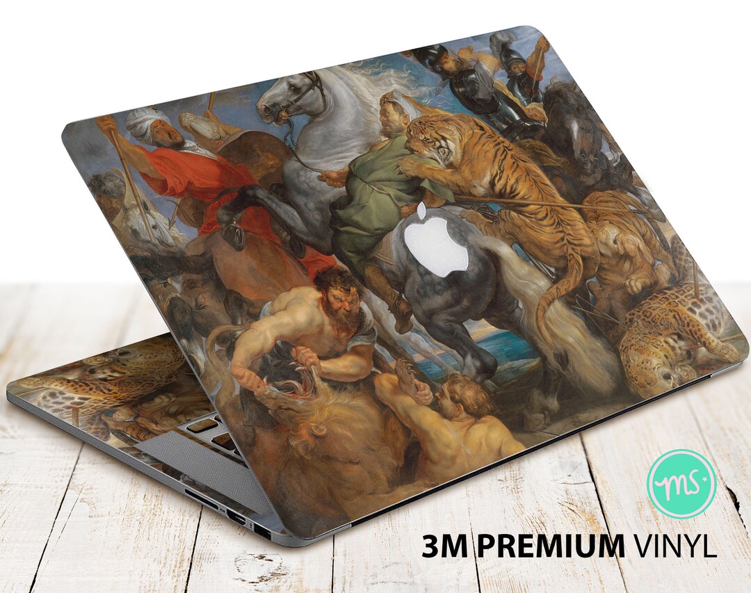 The Tiger Hunt by Peter Paul Rubens , Sticker for MacBook Premium 3M ...