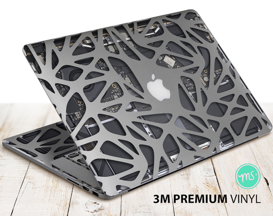 Cuted Cover Silver MacBook Premium 3M Vinyl Sticker for All MacBook ...