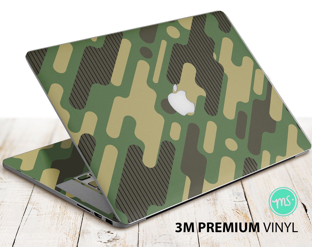 Camouflage Pattern Laptop Skin Premium 3M Vinyl Sticker for All MacBook ...