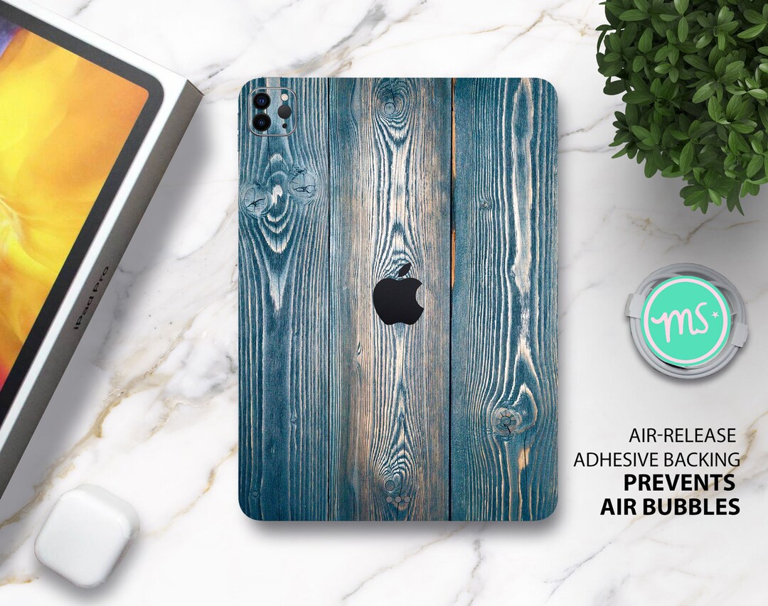 Blue Wood Planks Texture iPad Skin Premium 3M Skin for All Ipad, Amazon ...