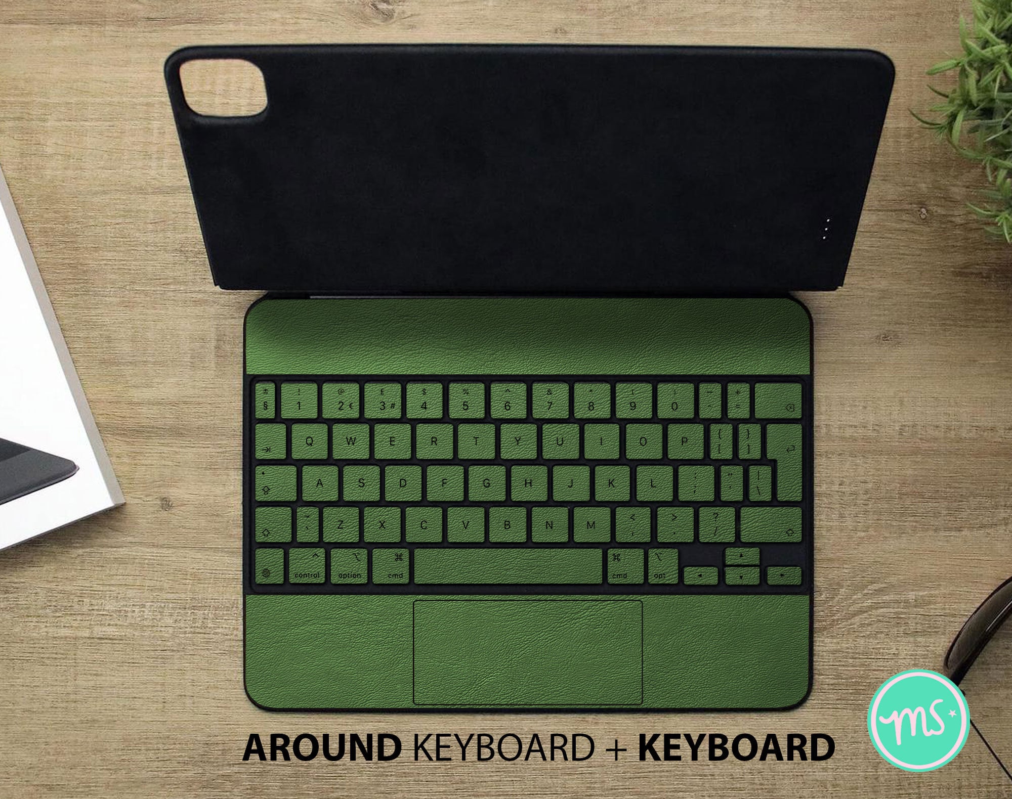 Green Skin Texture Ipad Magic Keyboard Skin 3M Vinyl Skin for - Etsy