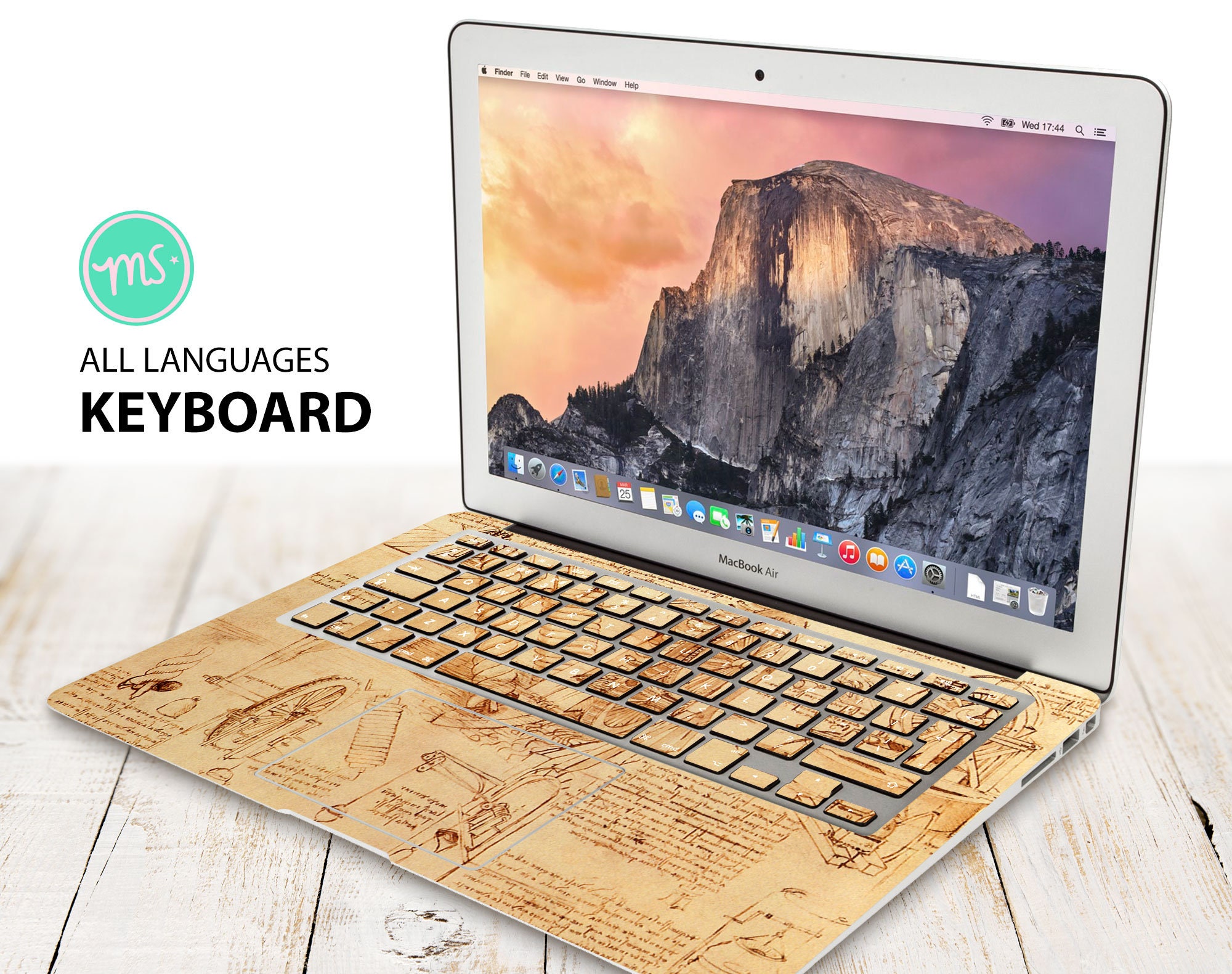 Drawings of Water Lifting Devices by Leonardo Da Vinci Laptop | Etsy