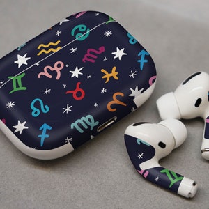 Zodiac Signs , Creative Gift , Decal for Airpods Premium 3M Vinyl for ...